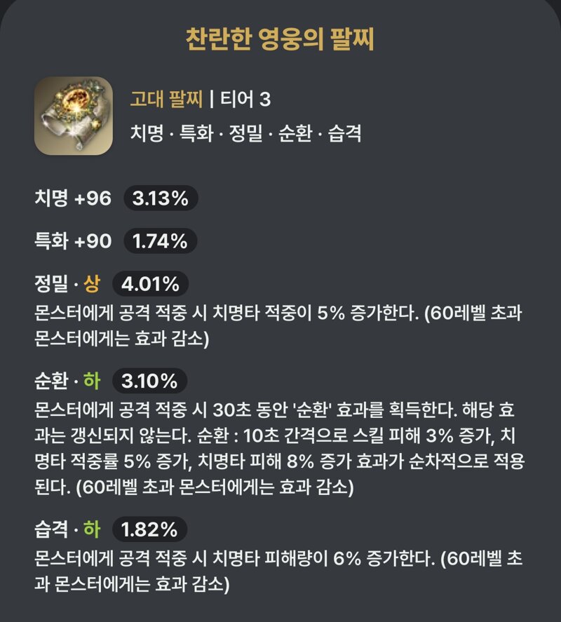 로스트아크 인벤 이팔찌 중수에서도 쓸수있나요 로스트아크 인벤 디스트로이어 게시판