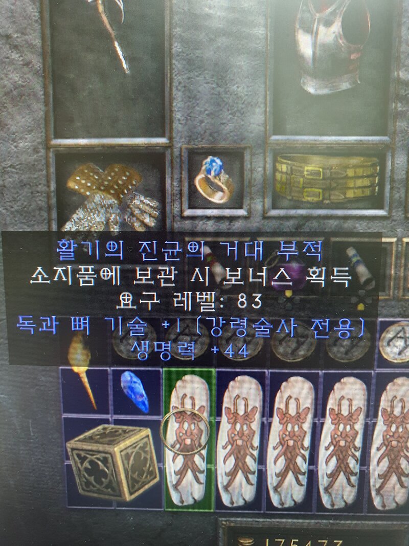 독넥 두번째 입니다 디아블로2 강령술사 게시판 디아블로2 인벤