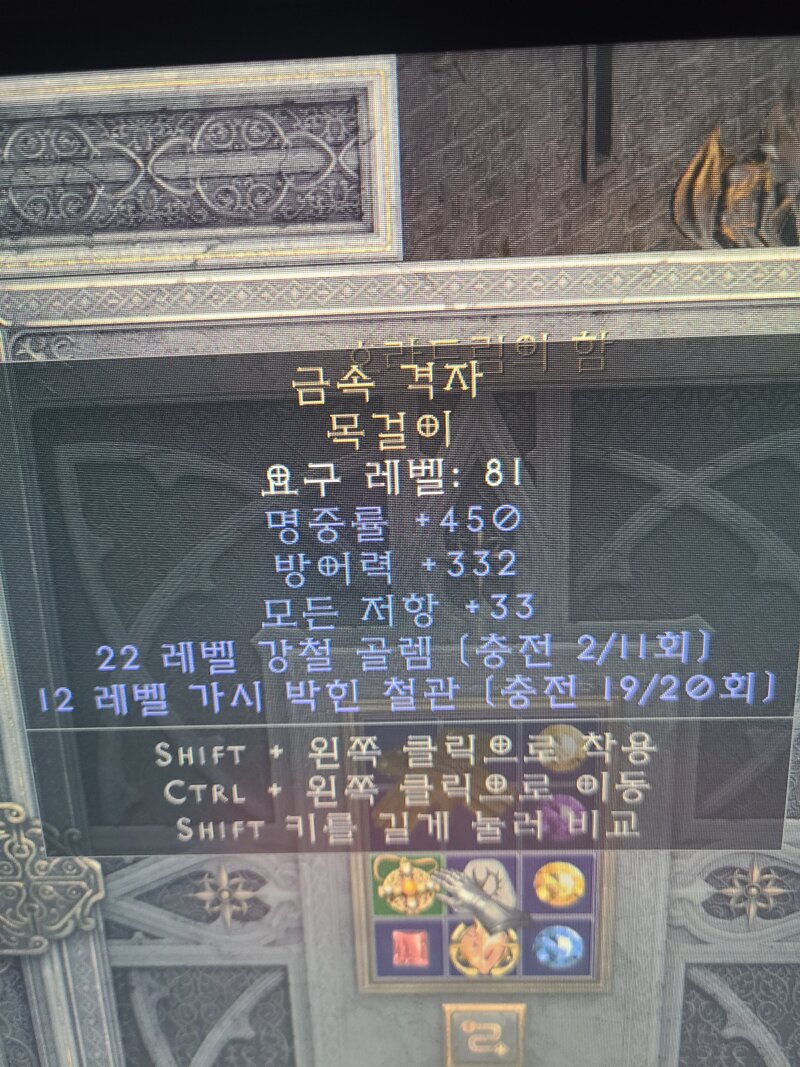 금속격자 득인가요 디아블로2 득템and자랑 게시판 디아블로2 인벤