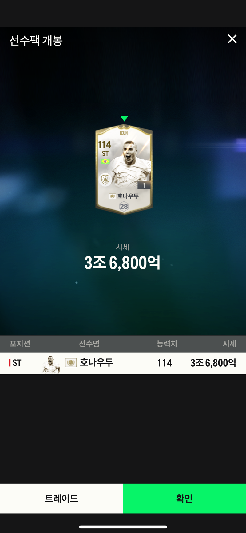 Fc 온라인 인벤 최근 1달간 뜬 선수들24토티 금카 23챔스18명 아이콘로드 호돈 Fc 온라인 인벤 득템강화