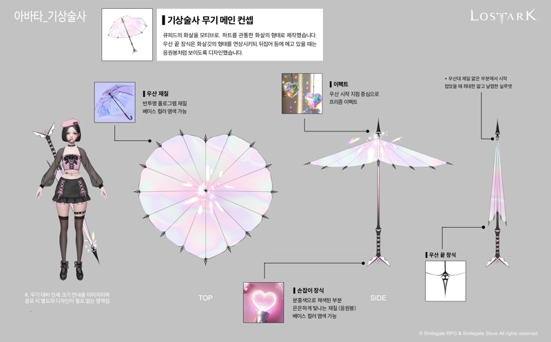 로스트아크 인벤 공모전 스페셜리스트 아이돌 컨셉으로 참여했습니다 수정 로스트아크 인벤 자유 게시판
