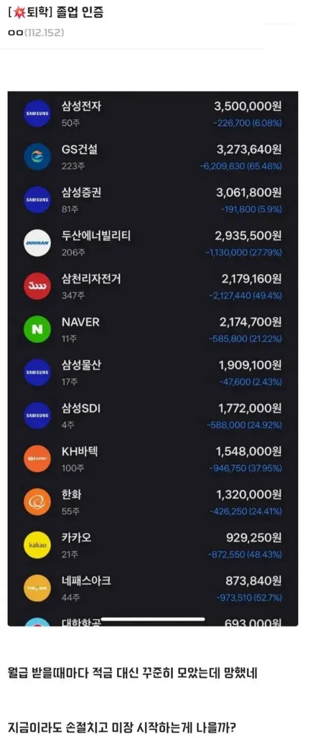월급 받을 때마다 적금 대신 주식을 산 사람 Vortex Gaming